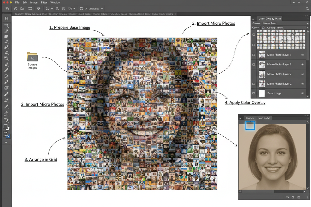 How to Create a Stunning Photo Mosaic Using Adobe Photoshop – Wallpics