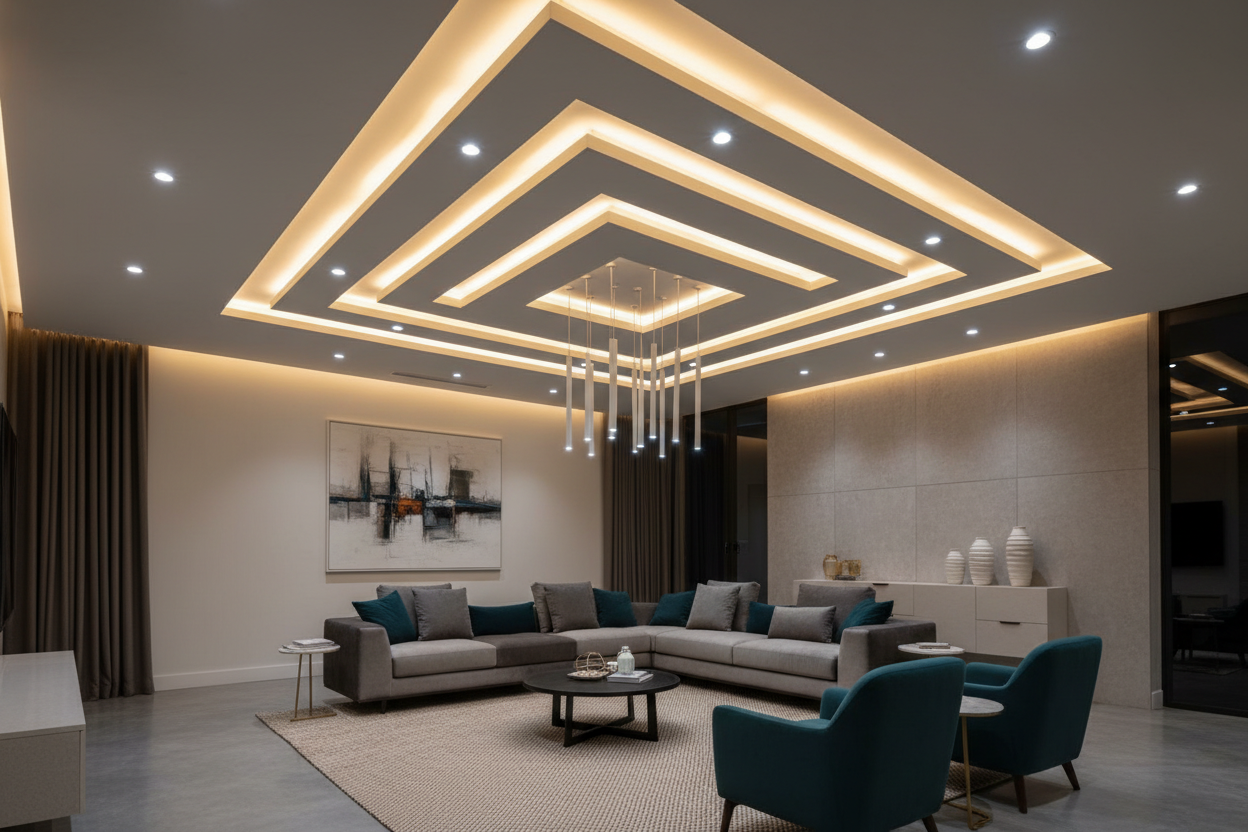 10 Brilliant False Ceiling Light Ideas to Transform Your Living Room ...