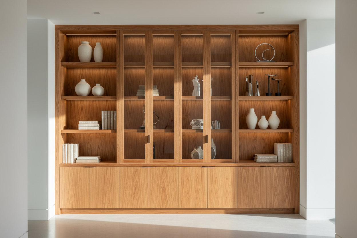 11 Stunning Wooden Showcase Ideas to Elevate Your Hall – Wallpics