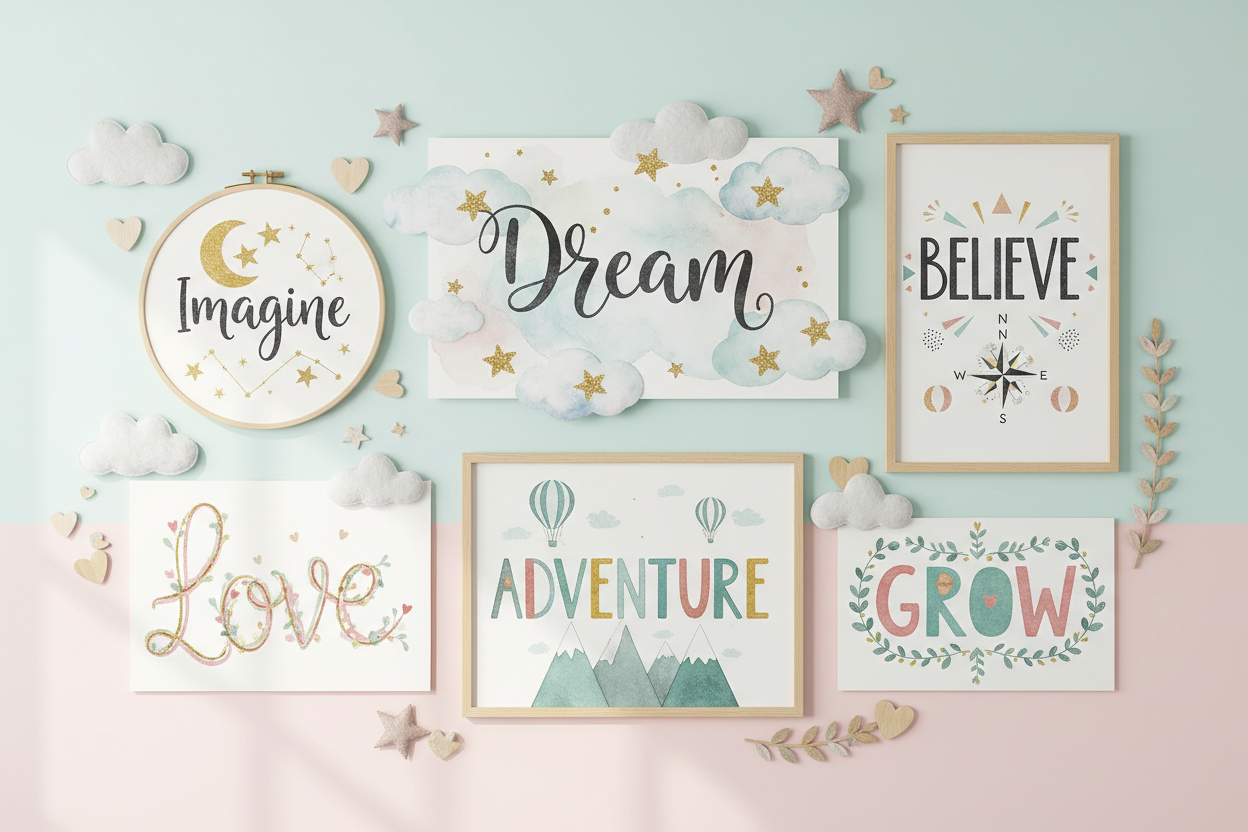 6 Inspiring Word Art Themes to Personalize Your Child’s Room with Love ...