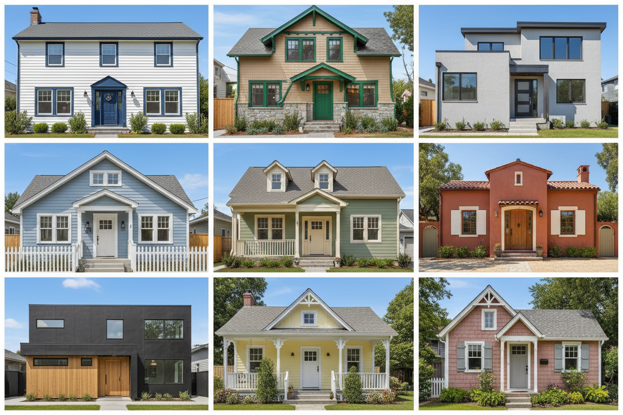 9 Inspiring Colour Combinations for a Beautiful Home Exterior – Wallpics