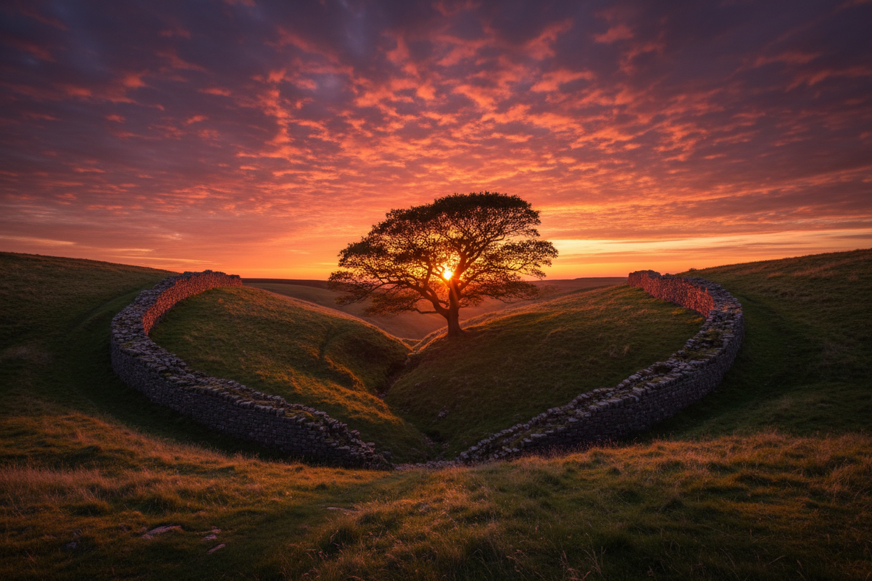 Capturing Nature’s Landmark: Stunning Sycamore Gap Tree Photos – Wallpics