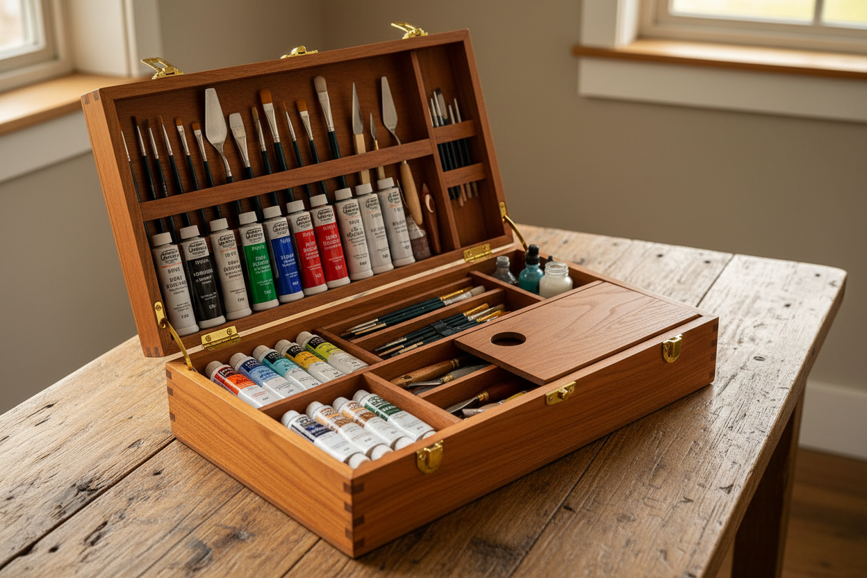 Charming Wooden Painting Boxes for Artists: Where Style Meets Function ...