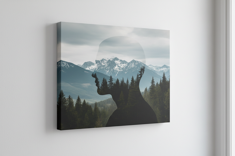 Double Exposure Canvas Prints: Blending Two Photos into One Design ...