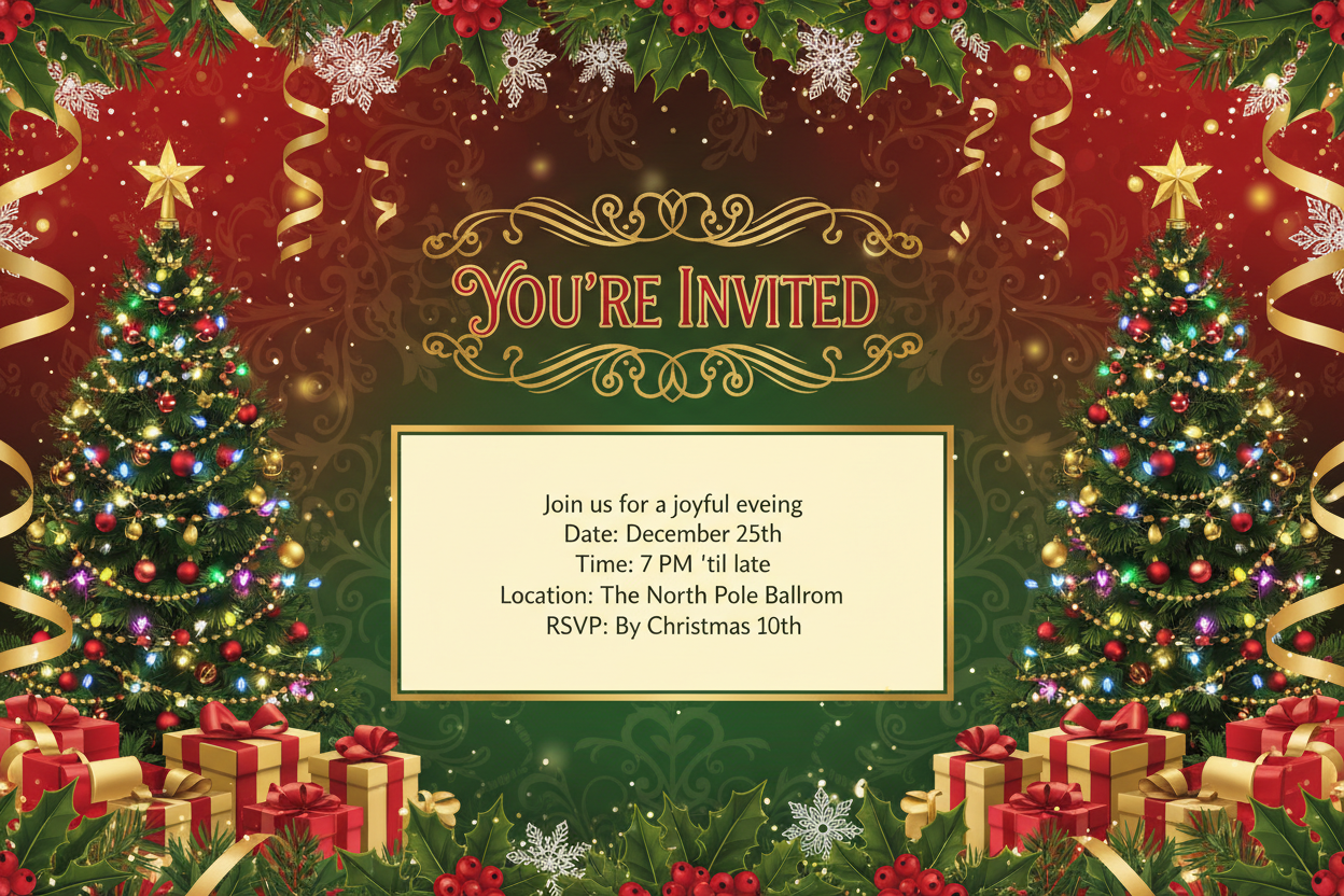 Festive Christmas Party Invitations to Kick Off the Holiday Cheer ...