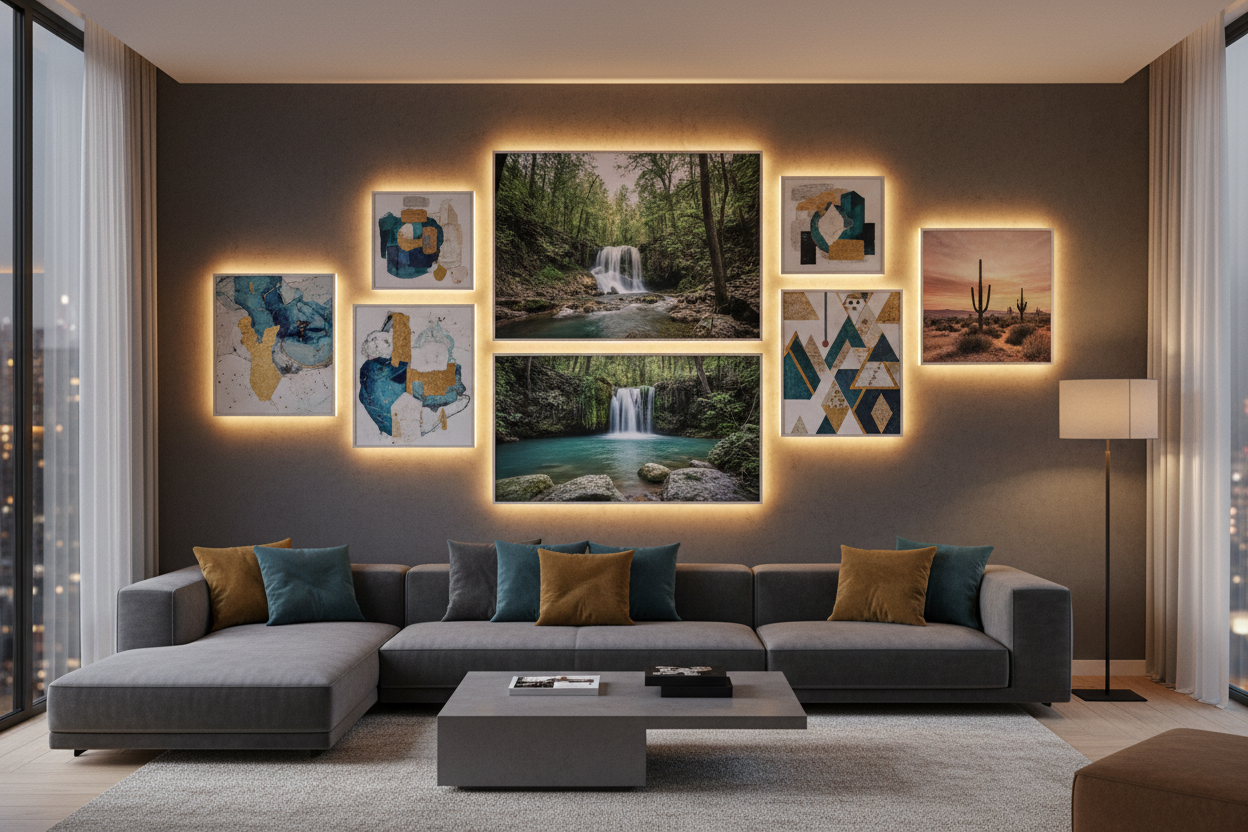 How to Combine Canvas Prints with LED Backlighting for a Stunning Effe ...