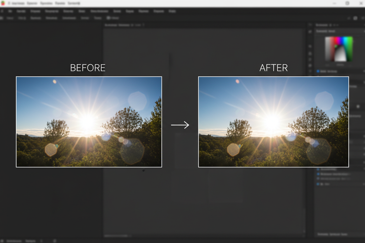 How to Effectively Remove Lens Flare in Photoshop: A Comprehensive Gui ...