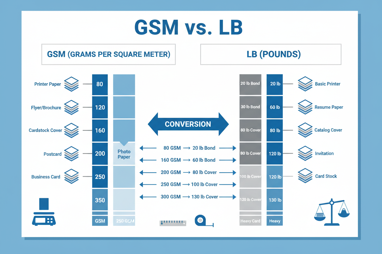 How to Measure Paper Weight Like a Pro: GSM vs. lb Explained – Wallpics