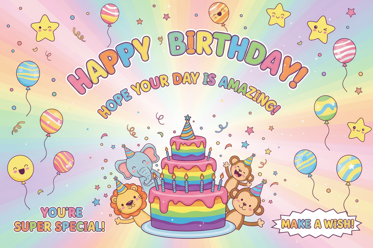 Kid-Friendly Birthday Card Messages to Make Them Smile – Wallpics