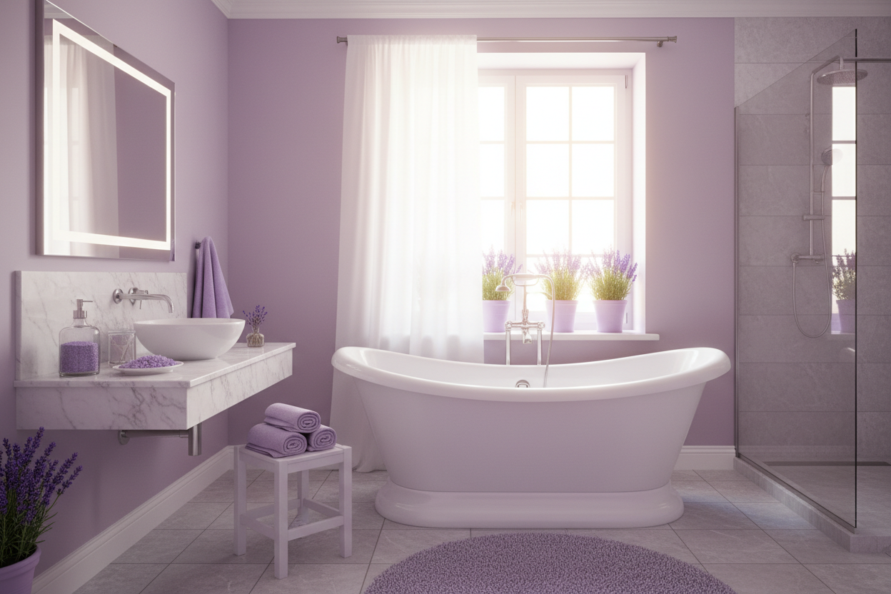 Lavender-Inspired Bathroom Ideas for a Relaxing, Stylish Retreat – Wallpics