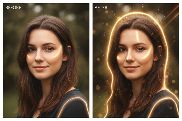 Light Up Your Art: How to Add Glow Effects to Portraits in Photoshop ...