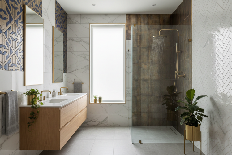 Magnificent Bathroom Wall Tile Concepts for Stunning Interior Transfor ...