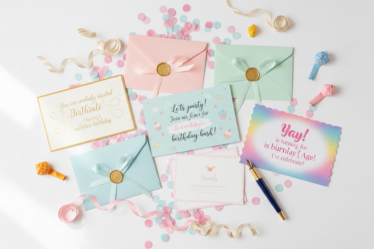 Mastering Birthday Invitation Wording: Creative Ideas and Samples ...
