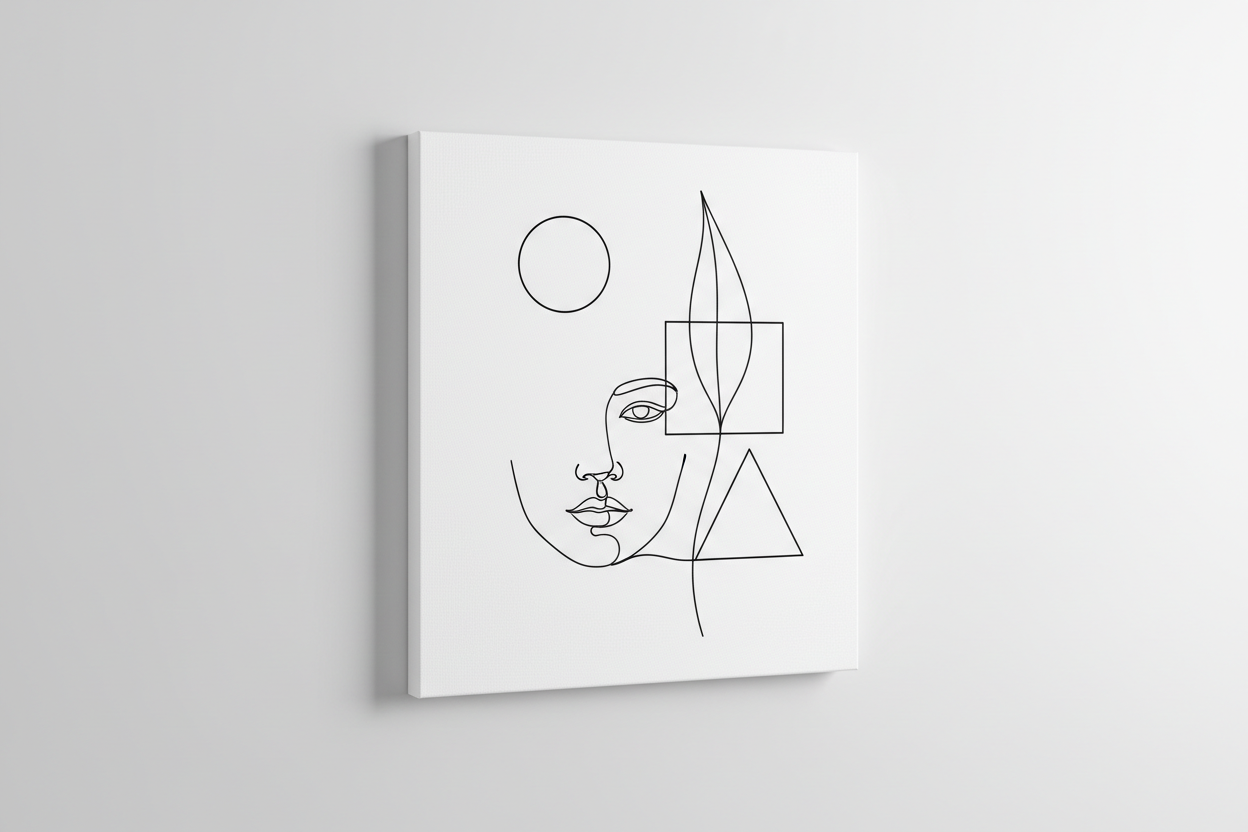 Minimalist Line Art: Why Simple Sketches Are Dominating Modern Canvas ...
