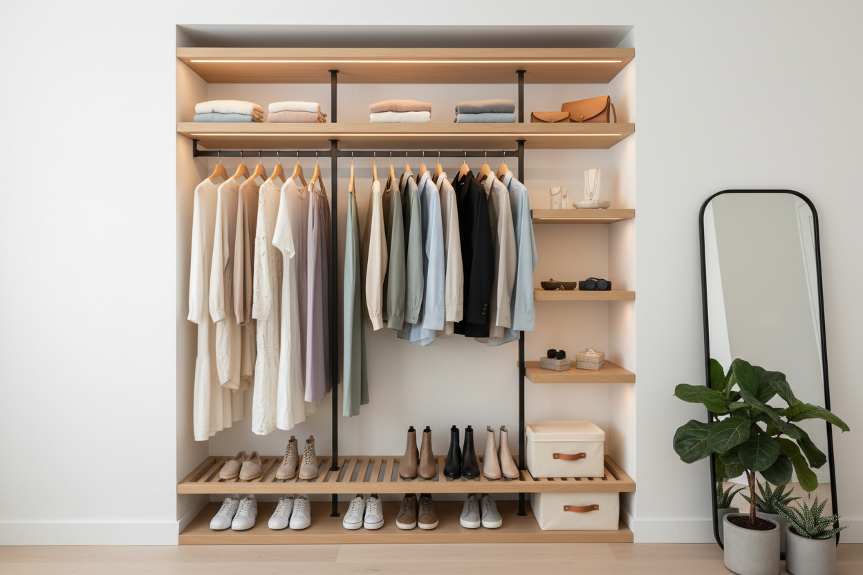 Open Wardrobe Designs That Blend Function, Fashion, and Space-Saving M ...