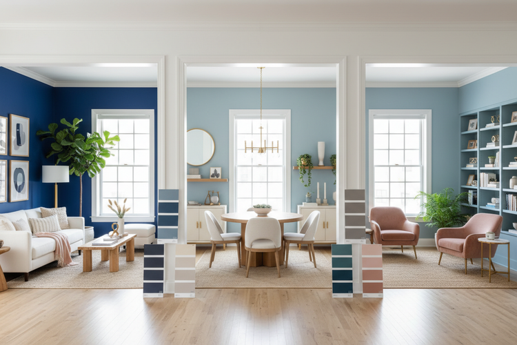 Perfect Color Combinations for Blue Interiors – Wallpics