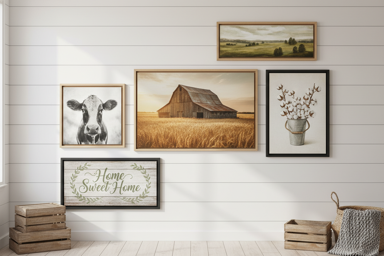 Rustic Charm: Farmhouse-Style Canvas Print Ideas – Wallpics