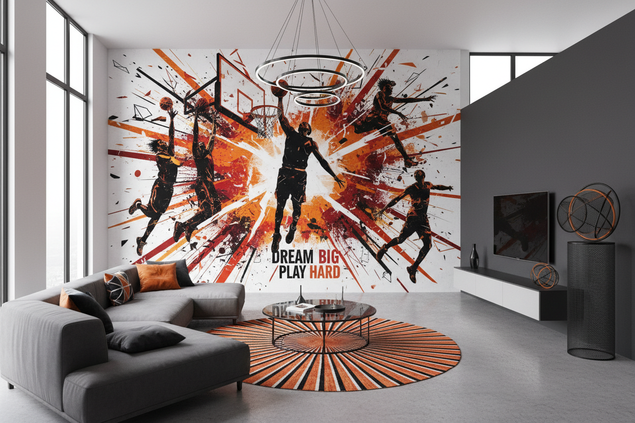 Score Big Style: Slam Dunking Spaces with Sports Wall Art – Wallpics