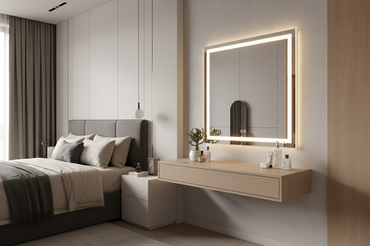 Sophisticated Wall-Mounted Vanity Table Concepts for Contemporary Bedr ...