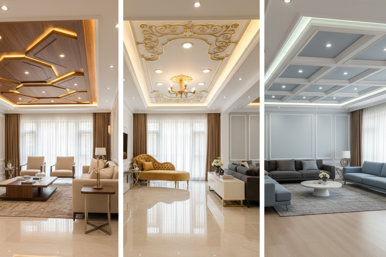 Top False Ceiling Colour Combinations to Transform Your Home Interiors ...