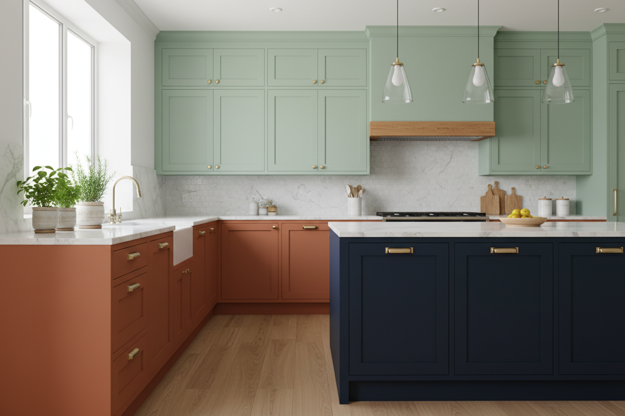 Transform Your Kitchen Cupboards with Creative Colour Combos – Wallpics