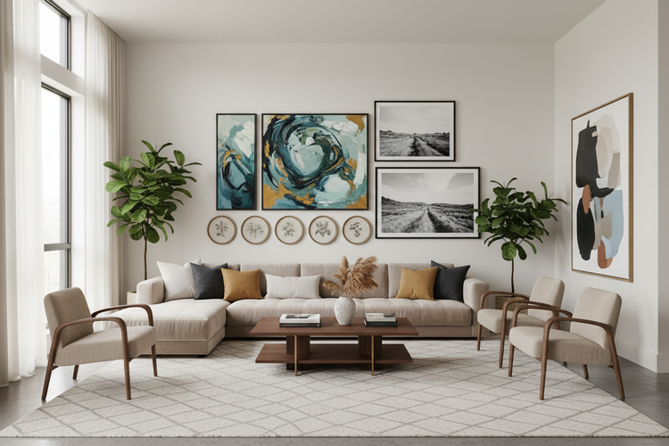 Transform Your Living Room with Stunning Wall Art – Wallpics