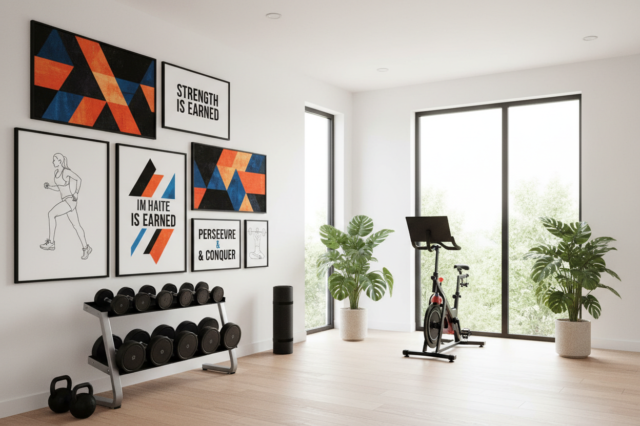 Transform Your Workout Space: Home Gym Wall Art Trends – Wallpics