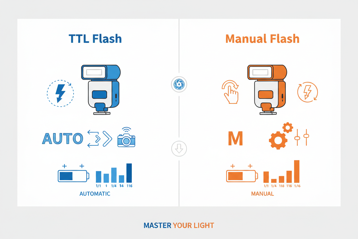 TTL Flash vs Manual Flash: Complete Beginner’s Guide to Understanding ...