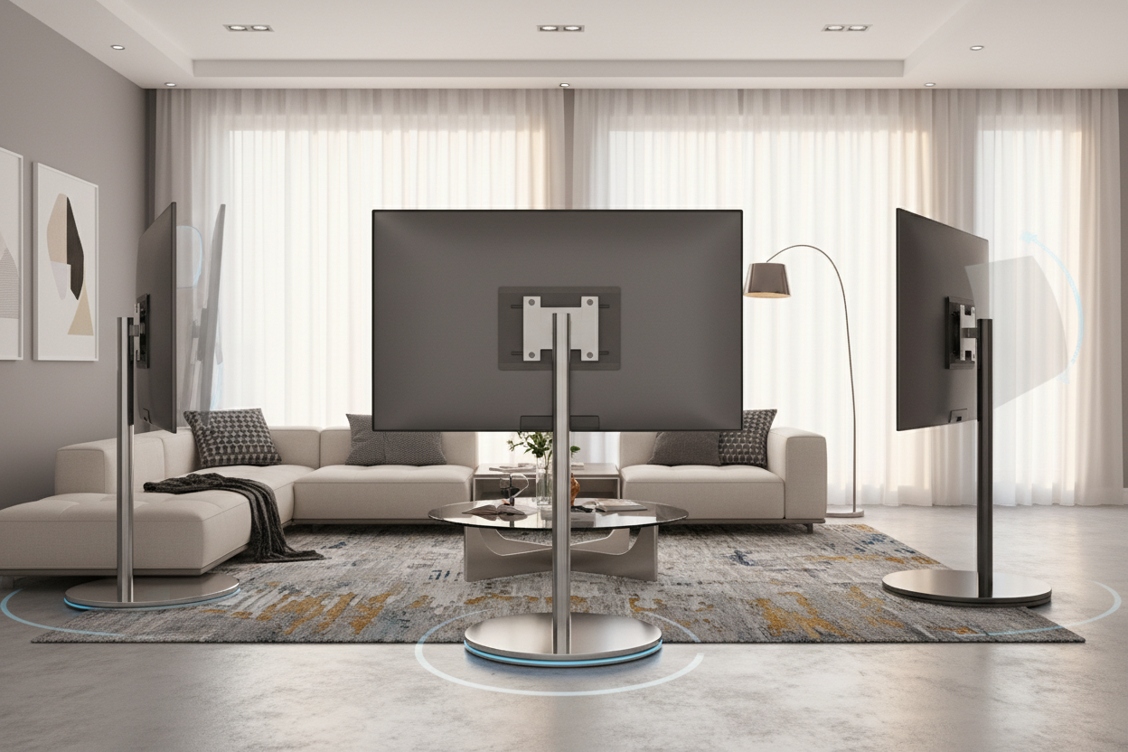 Twist and Watch: 5 Must-Have Rotating TV Stands – Wallpics