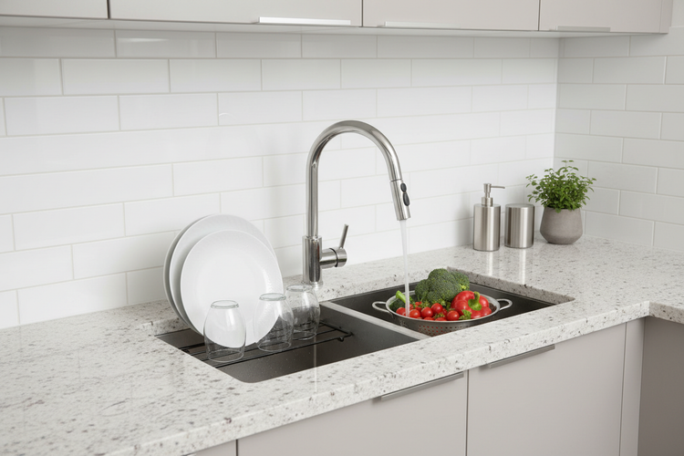 Upgrade Your Cooking Space: Efficient Double Bowl Kitchen Sink Ideas ...