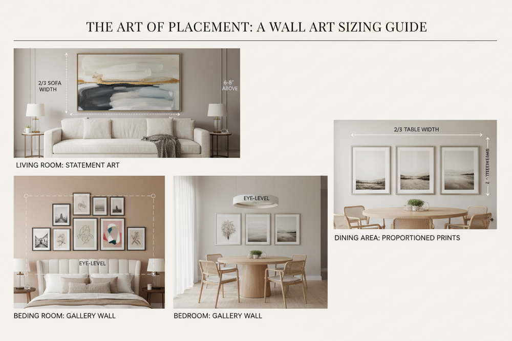 Wall Art Size Guide: How to Choose the Perfect Fit for Your Space ...