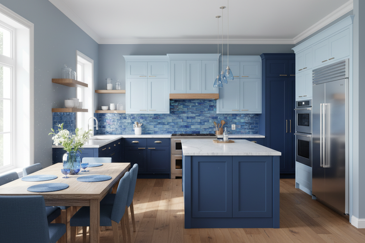 Why Blue Is the Perfect Colour for Your Kitchen: 14 Reasons – Wallpics