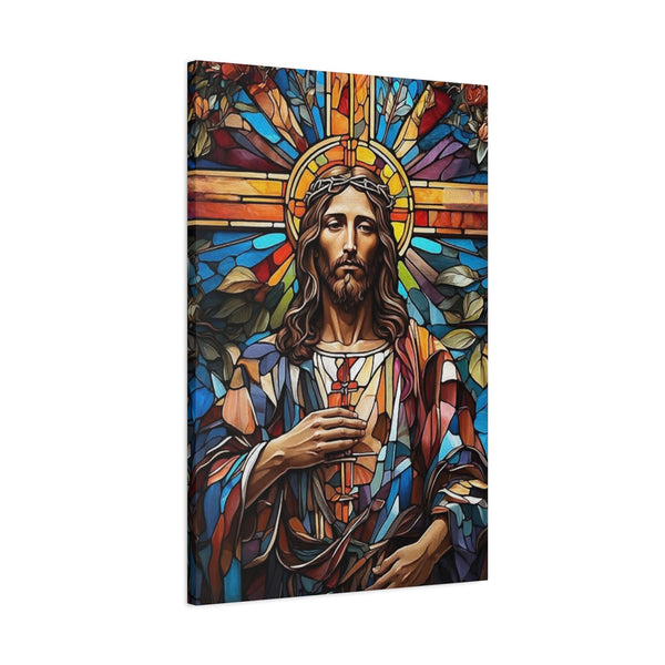 Colorblock Jesus Wall Art & Canvas Prints - Wallpics.com