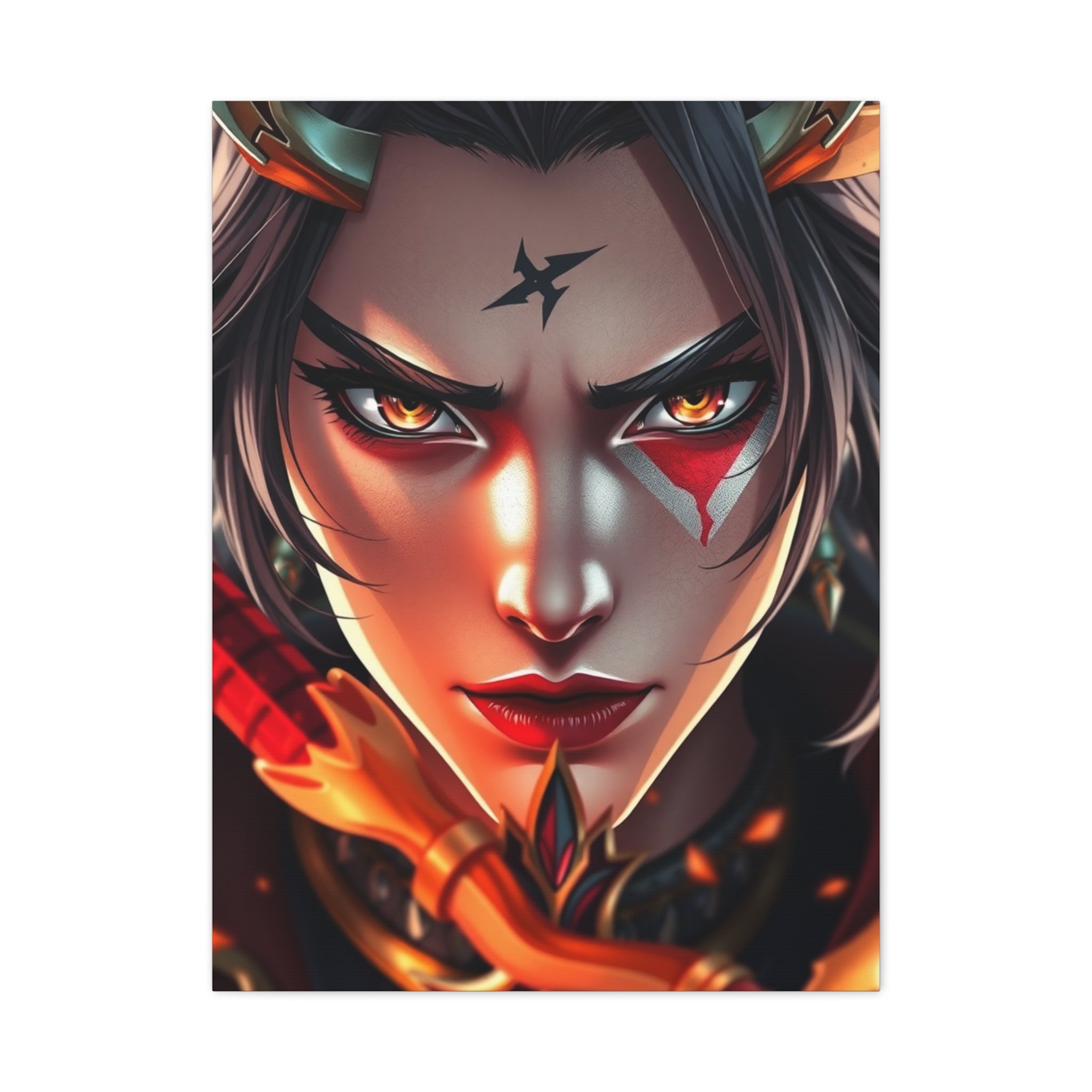 Ethereal Samurai Portraiture Wall Art & Canvas Print – Wallpics